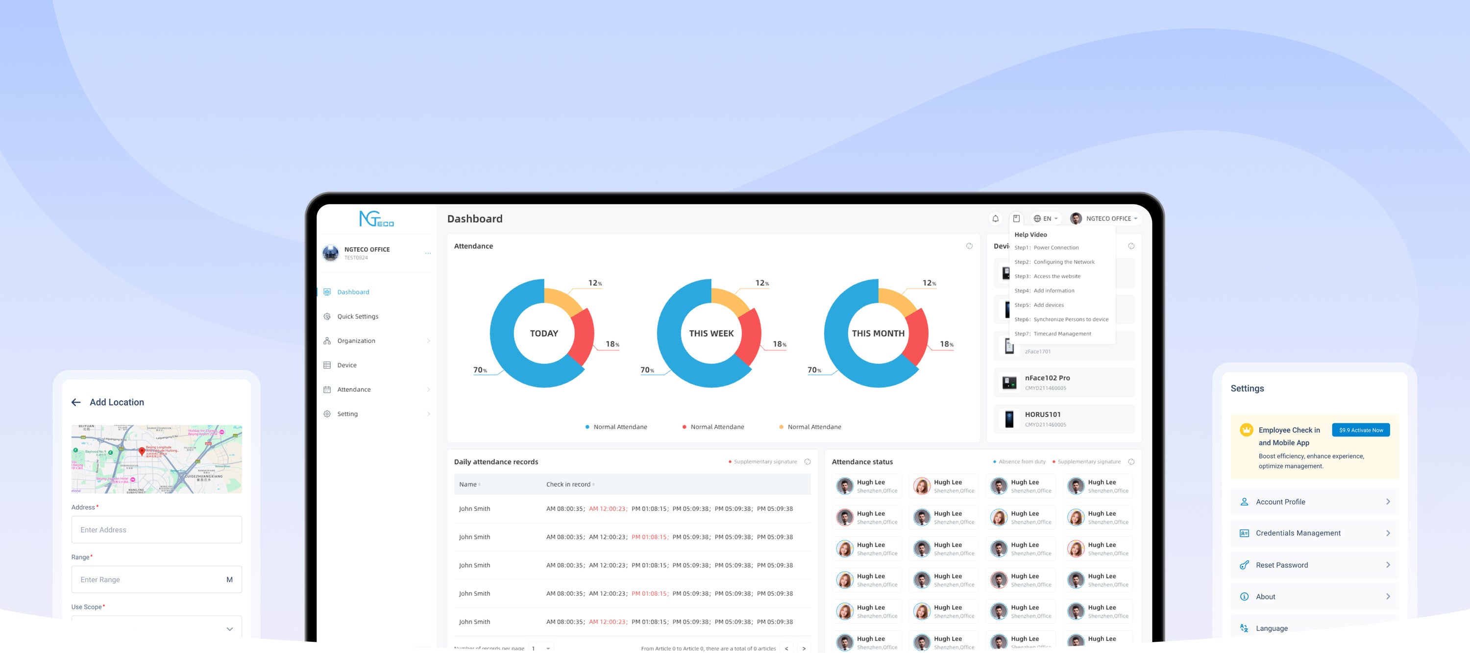 Secure Cloud Attendance | Time Tracking for SMEs – NGTECO